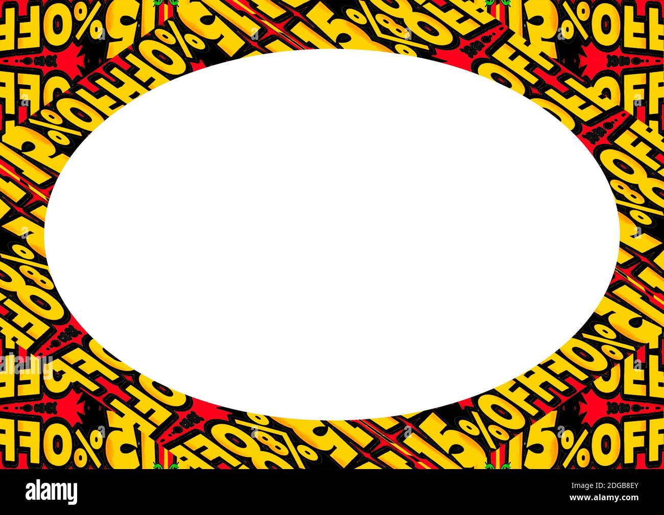 White Landscape Background with Patterned Rounded Borders Stock Photo ...