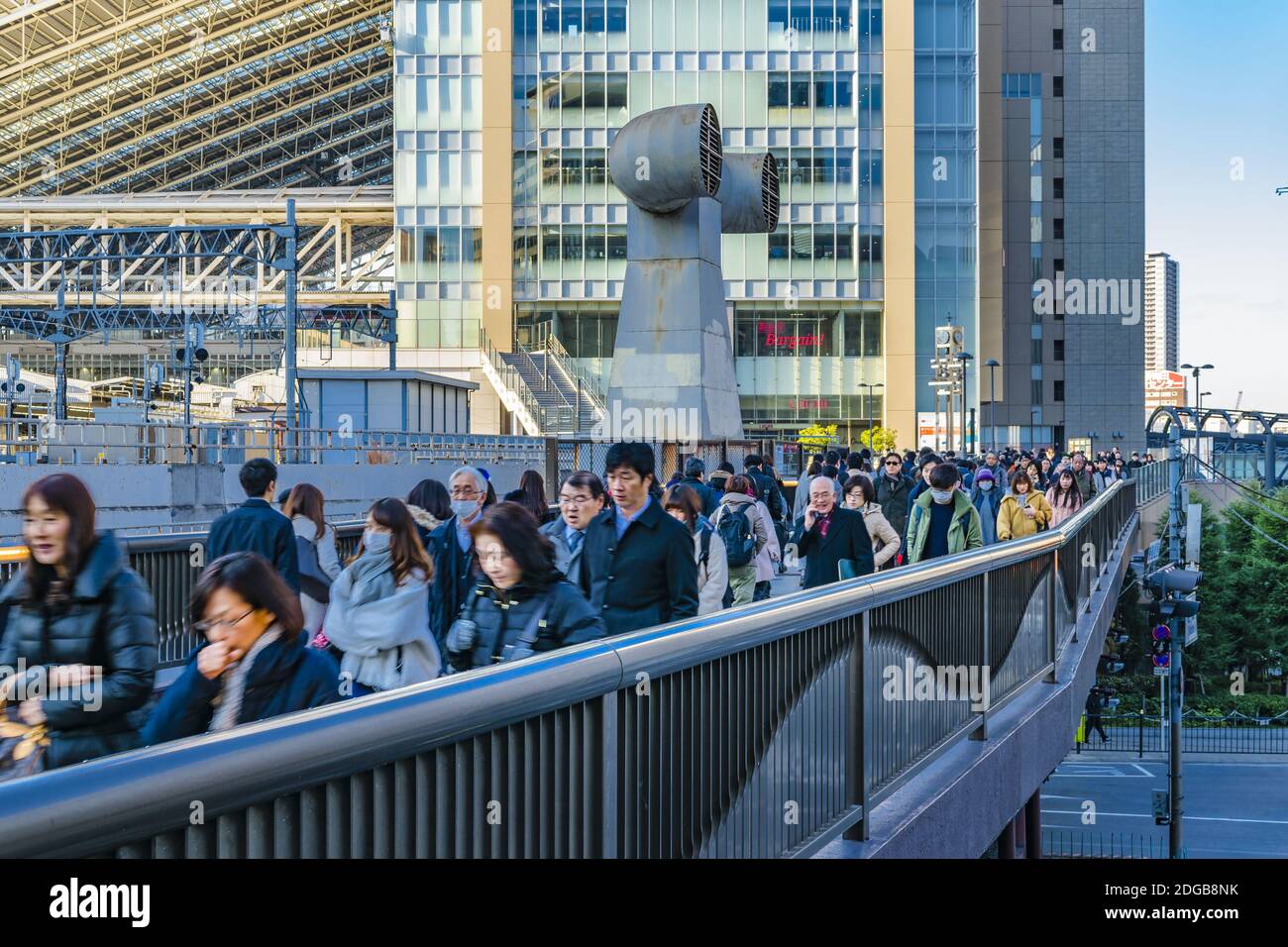 Crowded Urban Scene, Osaka - Japan Stock Photo - Alamy