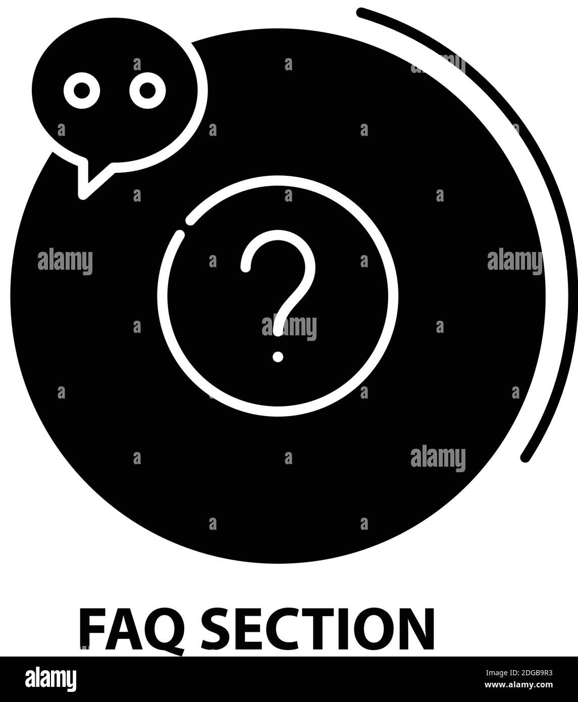 Question mark man concept illustration Black and White Stock Photos ...