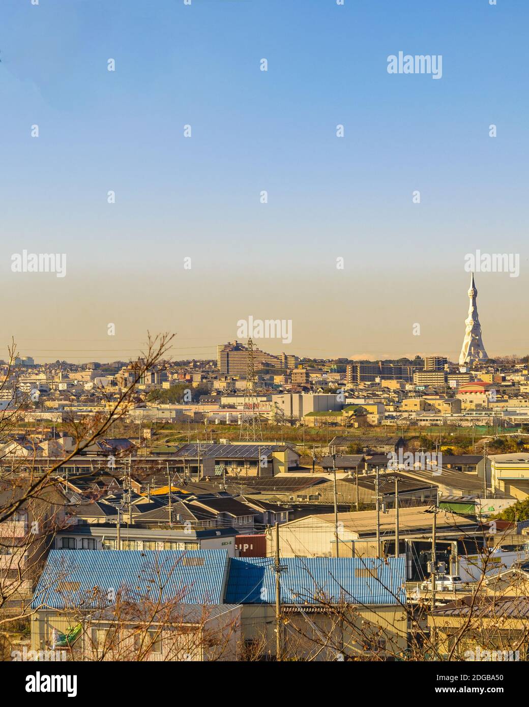 Aerial view of osaka skyline hi-res stock photography and images - Alamy