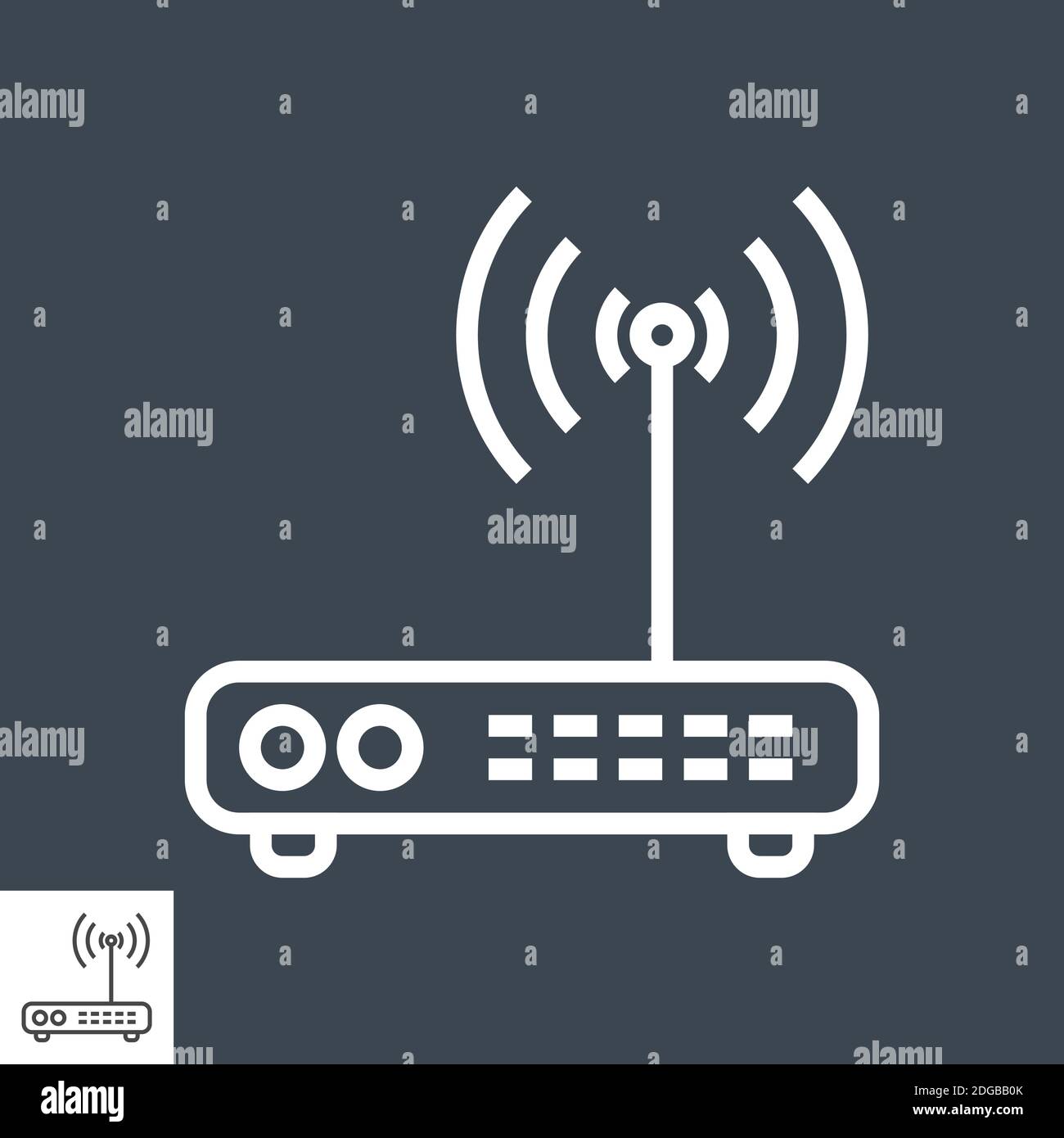 Router Line Icon Stock Vector Image & Art - Alamy