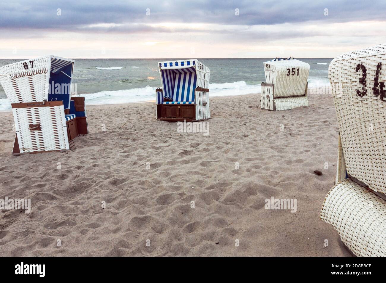 Sylt, beach and Strandkorb Stock Photo - Alamy