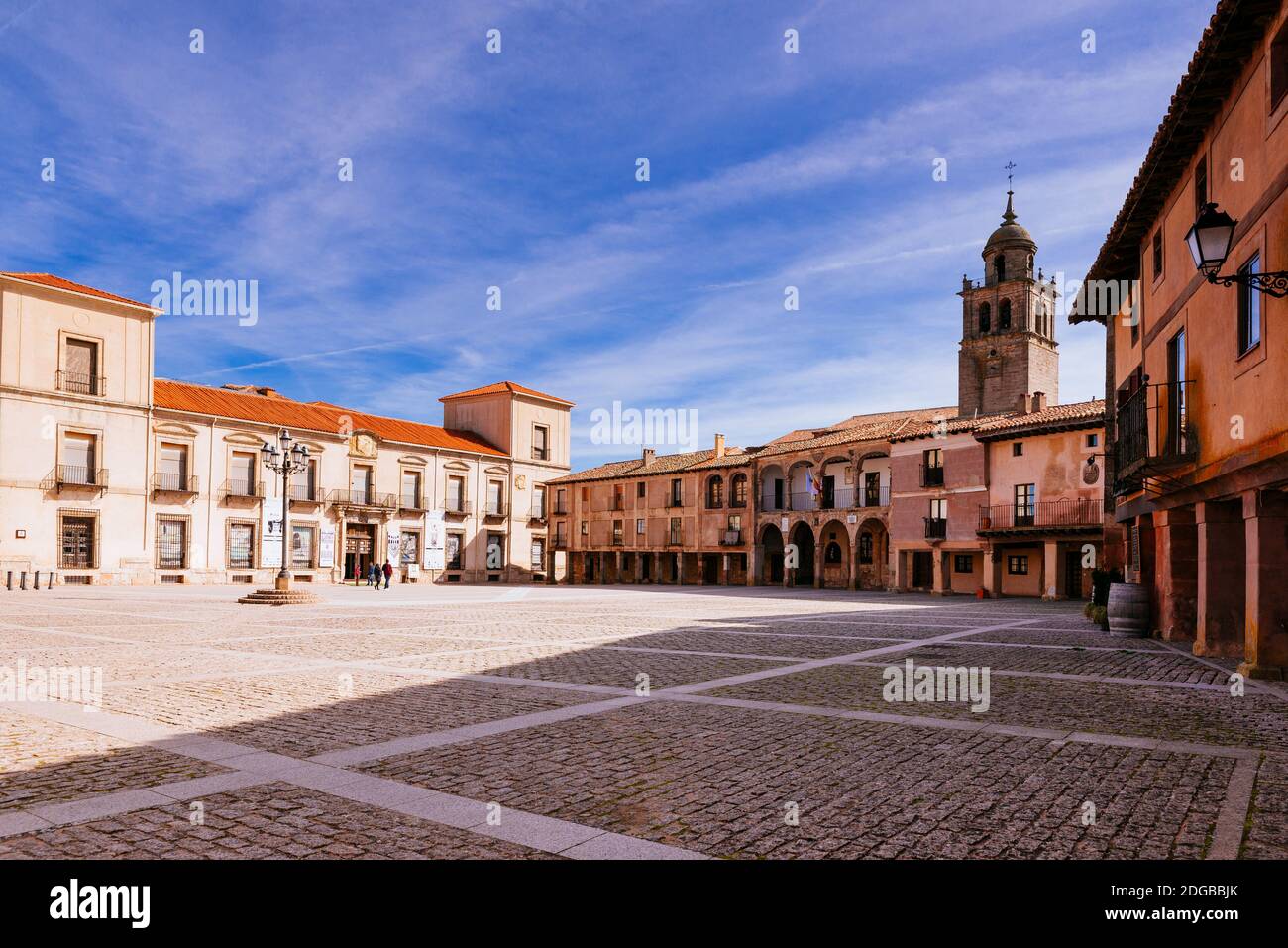 Plaza Mayor - Main square. Arcaded square, typical Castilian ...