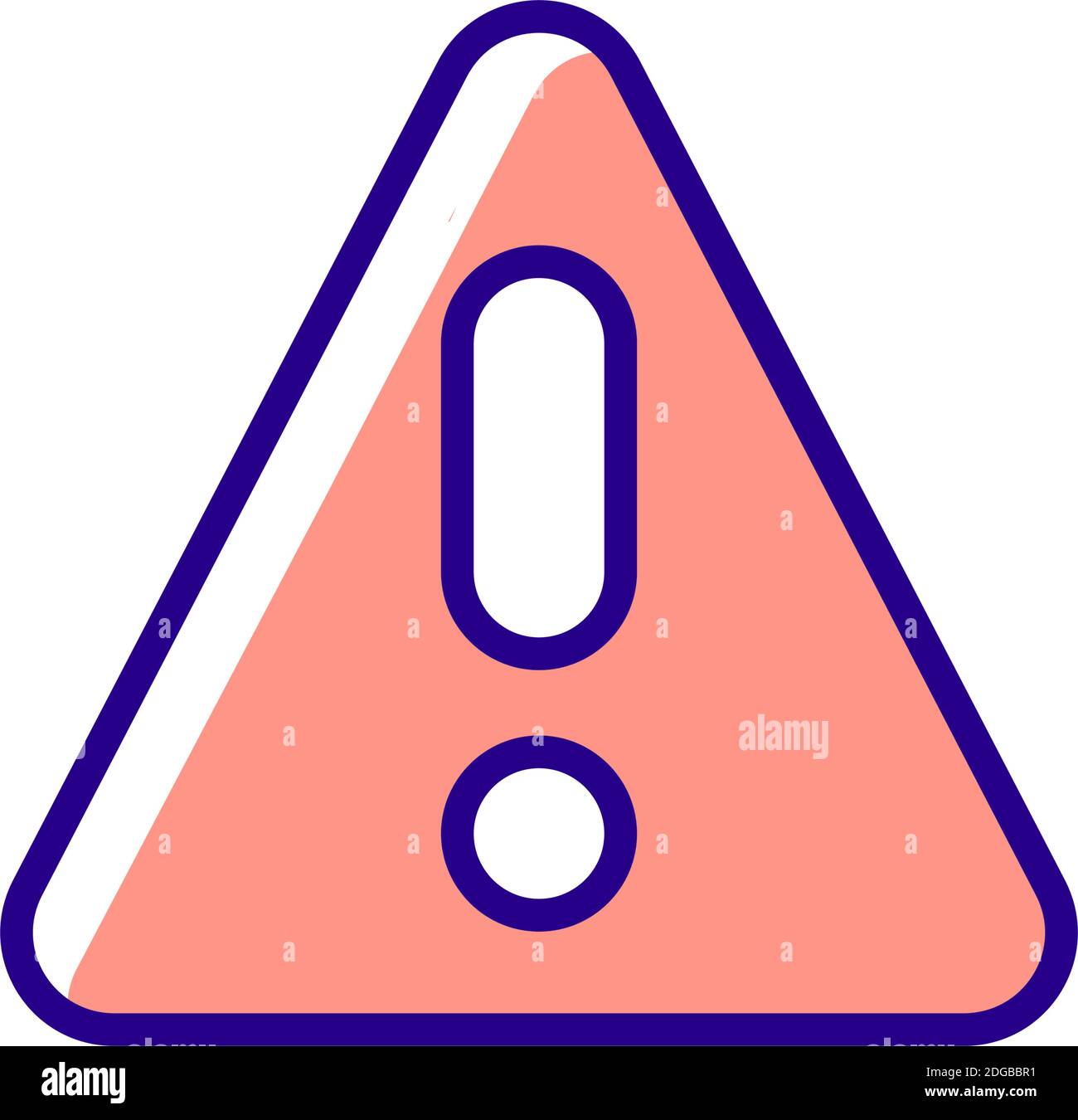 Warning RGB color icon Stock Vector Image & Art - Alamy