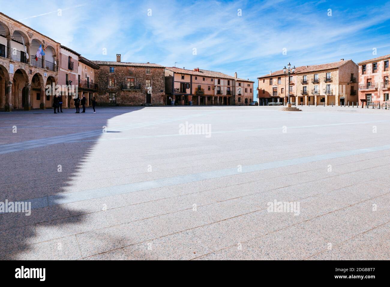 Plaza Mayor - Main square. Arcaded square, typical Castilian ...