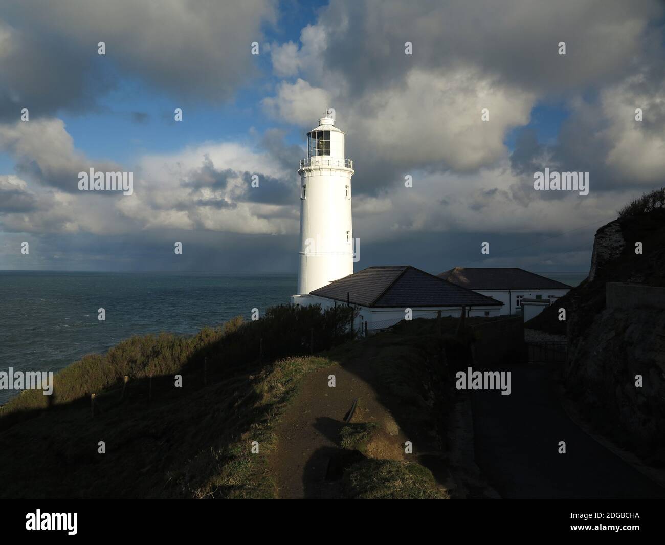 TREVOSE LIGHTHOUSE CORNWALL Stock Photo - Alamy