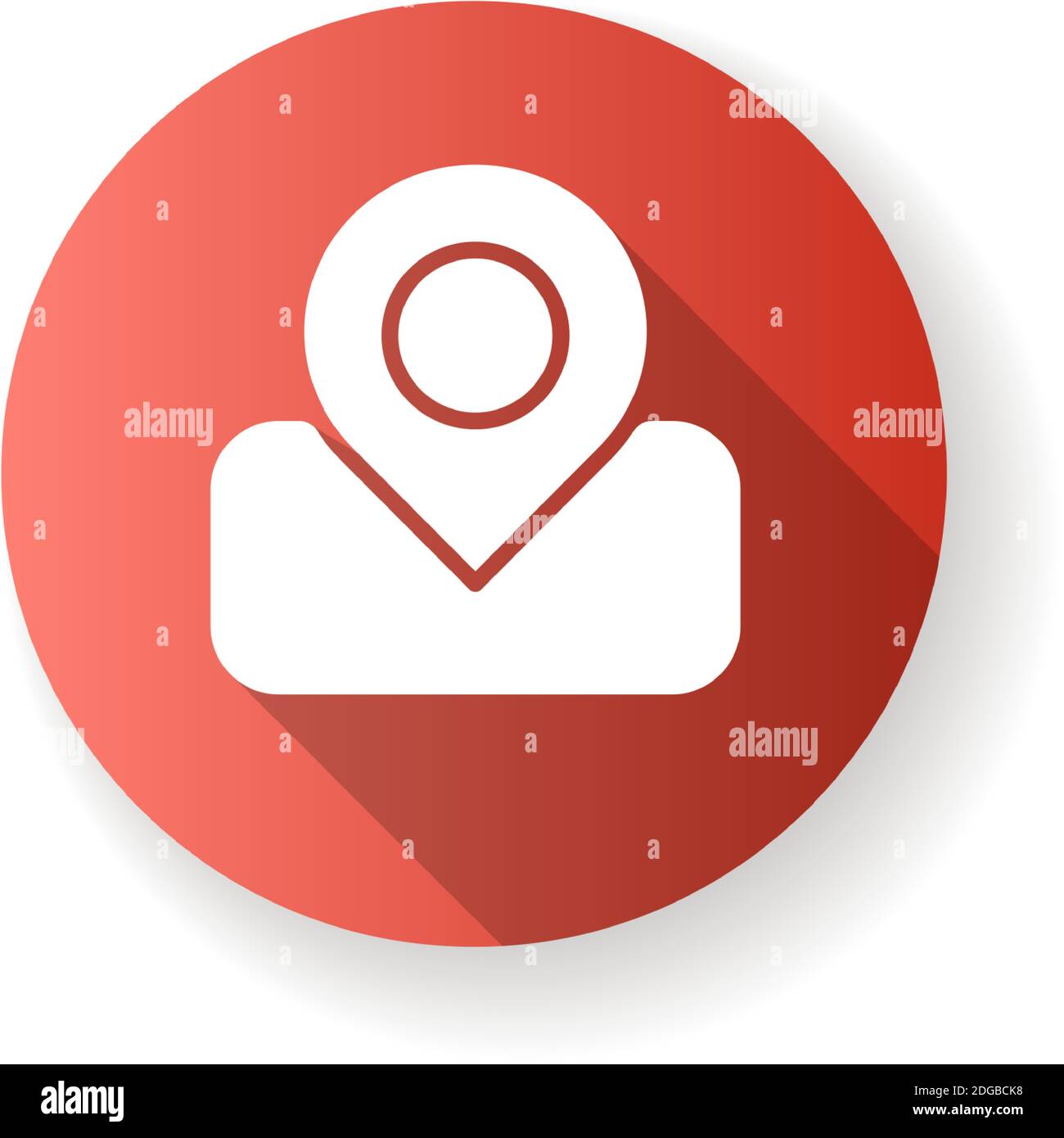 Red maps pin location Stock Vector Images - Alamy