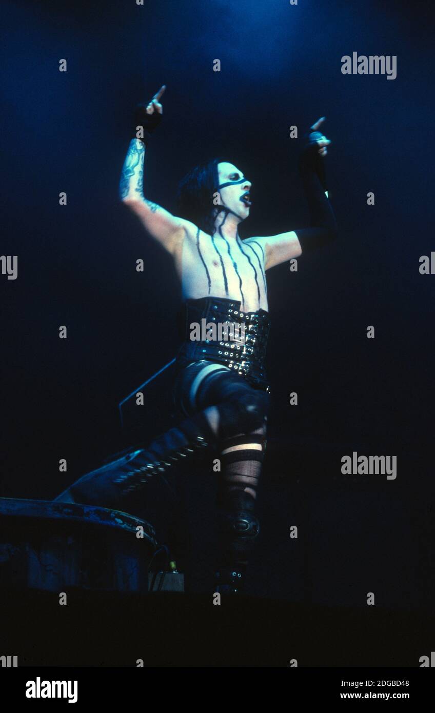 Marilyn Manson at the Leeds Festival 2001, England, United Kingdom ...