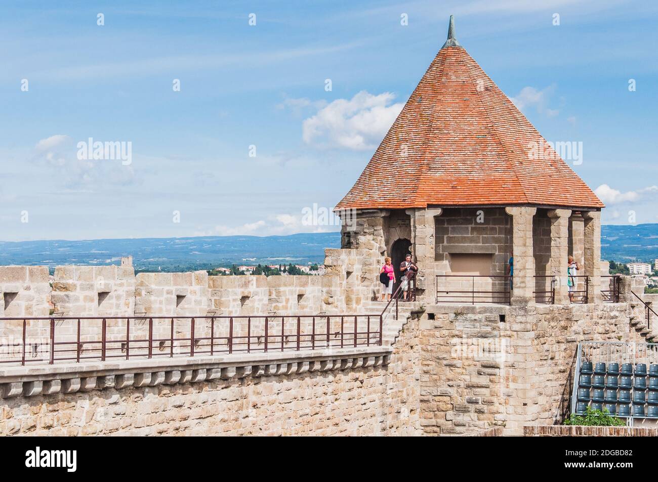 Ramparts of the Medieval City of Carcassonne in France Stock Photo - Alamy