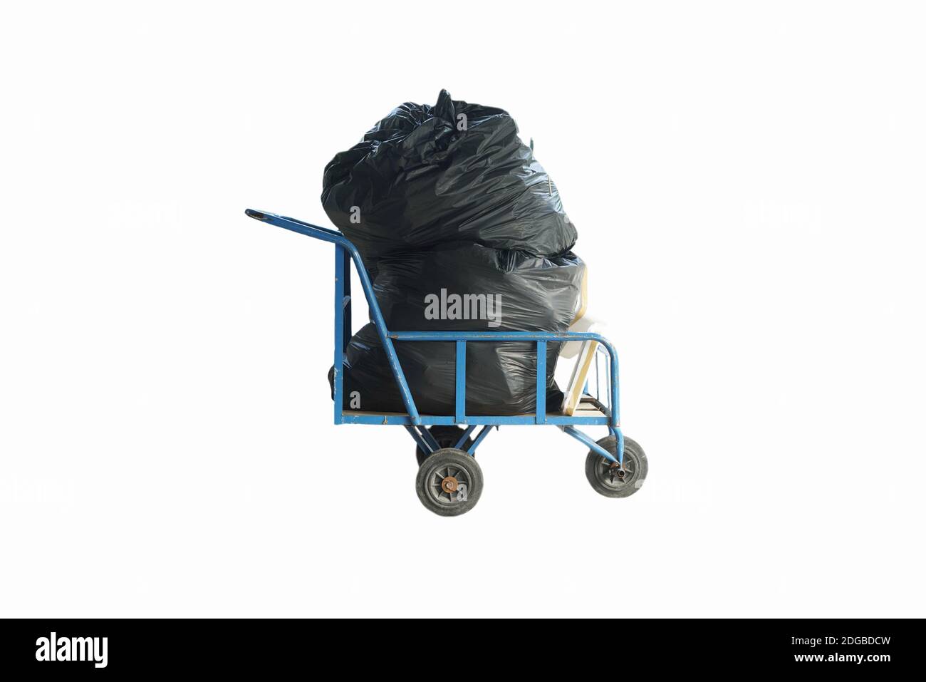 Garbage man pushing trash cart hi-res stock photography and images - Alamy