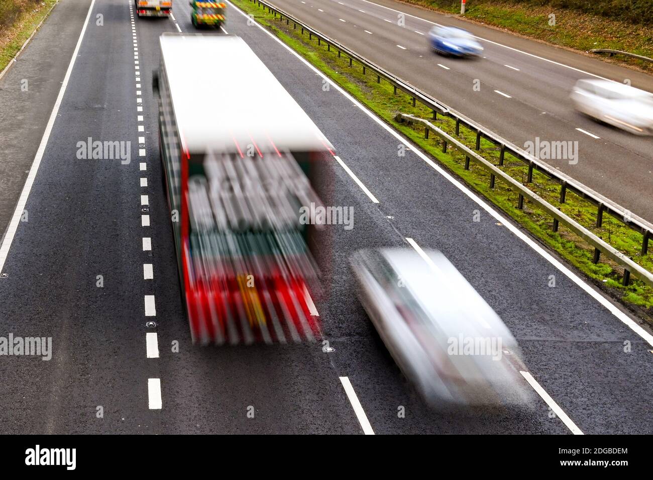 Lorry on motorway people hi-res stock photography and images - Alamy