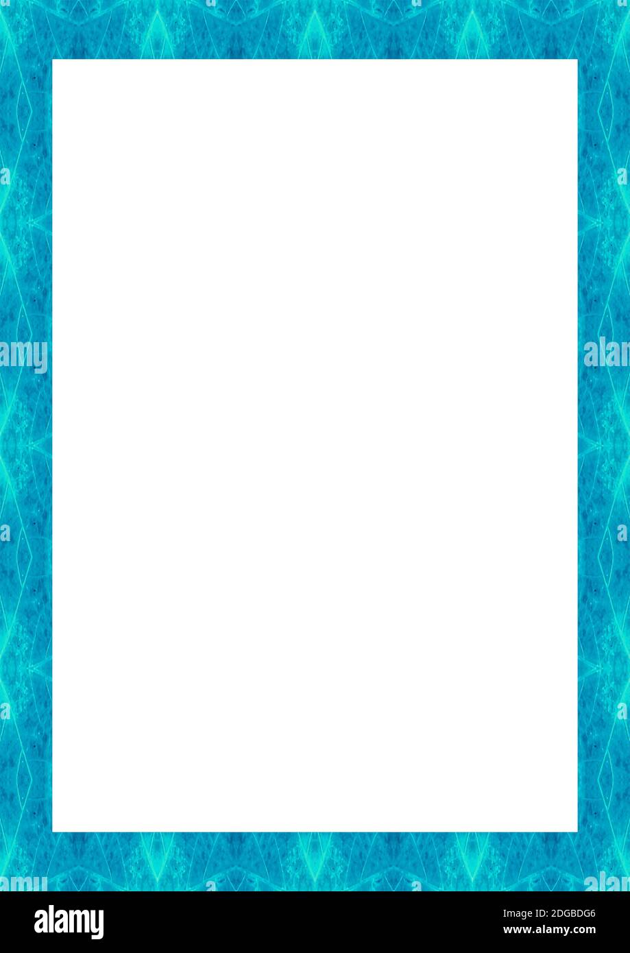 White Frame with Decorated Borders Stock Photo - Alamy