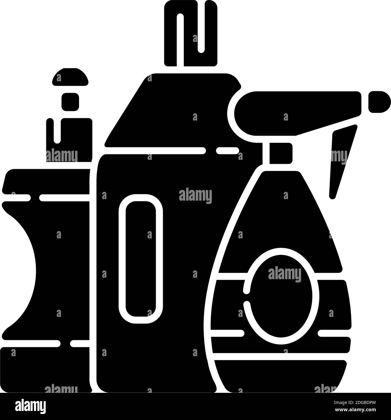 Cleaning products black glyph icon Stock Vector Image & Art - Alamy