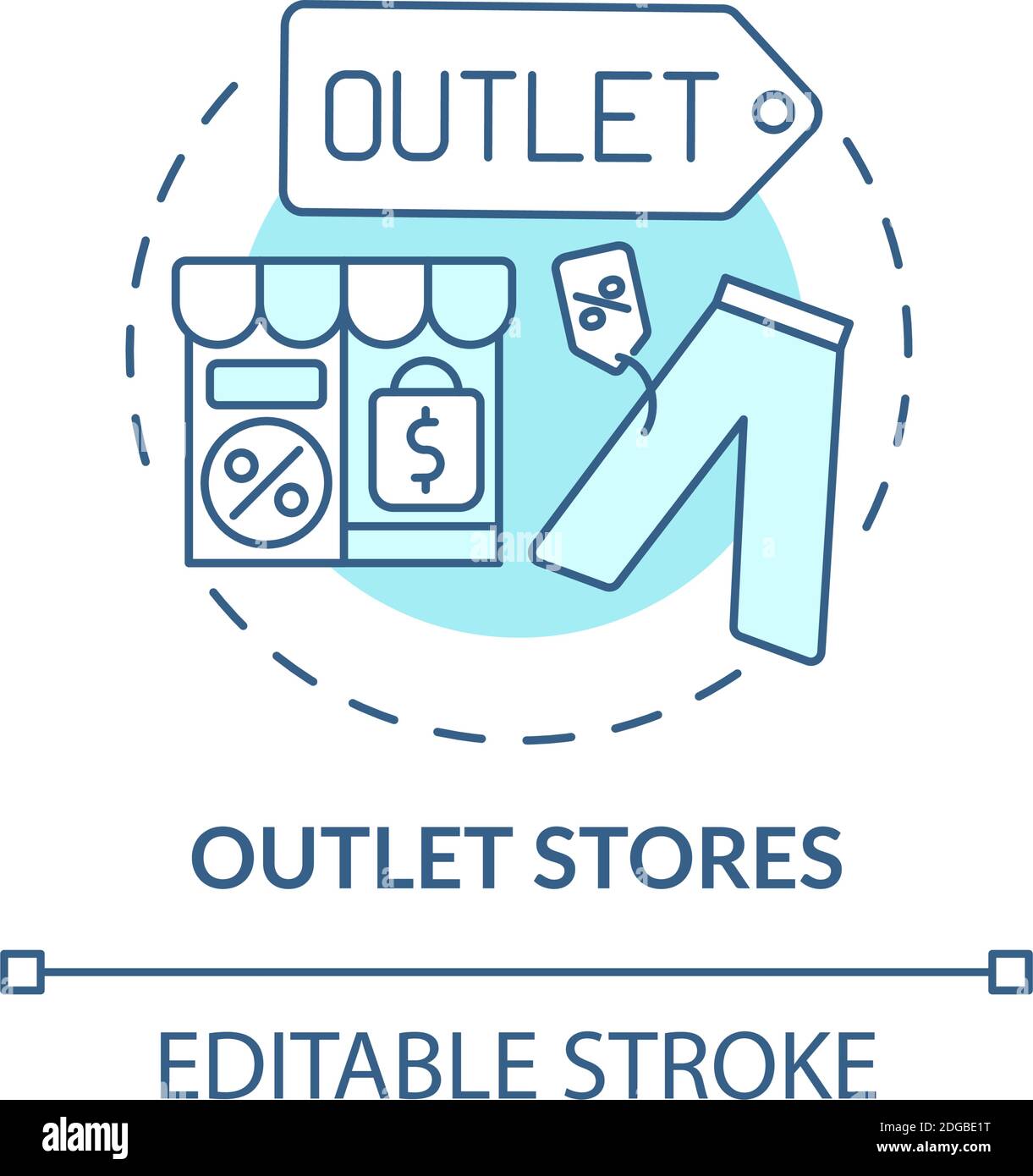 Outlet shopping centre Stock Vector Images - Alamy