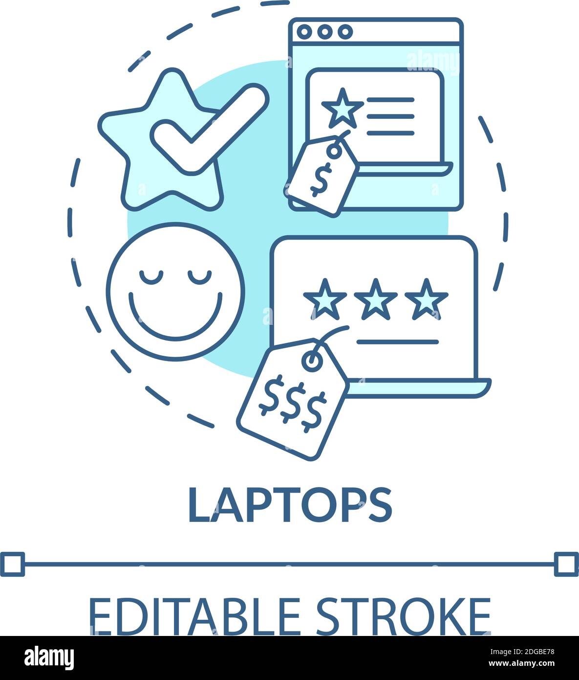 Laptops concept icon Stock Vector Image & Art - Alamy