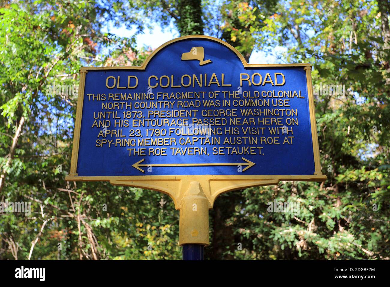 Historic marker Stony Brook New York Stock Photo - Alamy