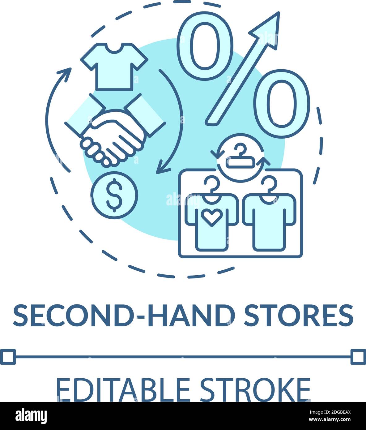 Secondhand goods second hand Stock Vector Images - Alamy