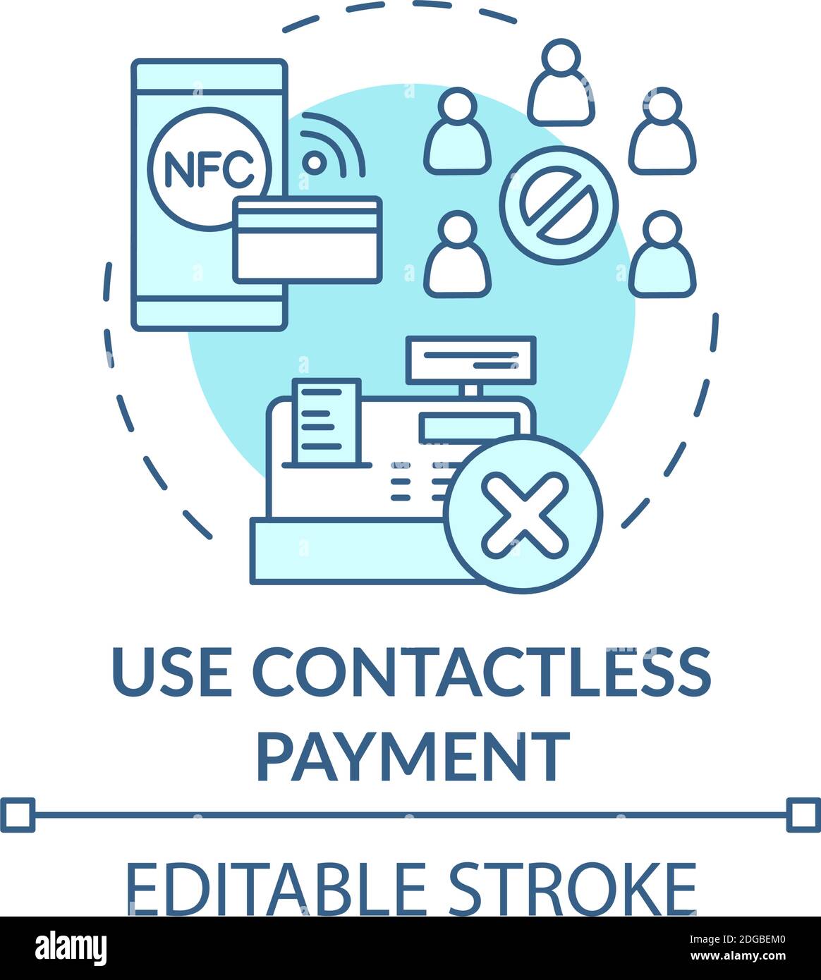 Using contactless credit Stock Vector Images - Alamy