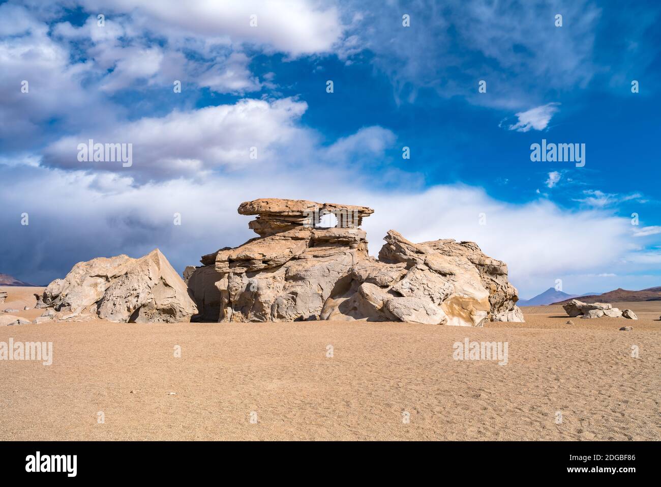 Volcanic rock formation in Uyuni National Park, Uyuni Stock Photo - Alamy