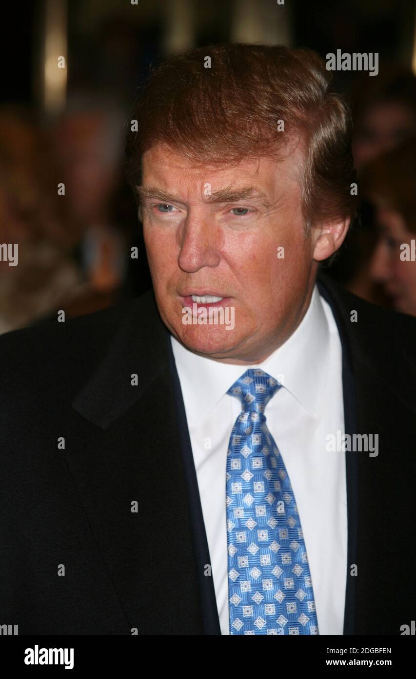 Donald Trump attends the opening night performance of "The Color Purple ...