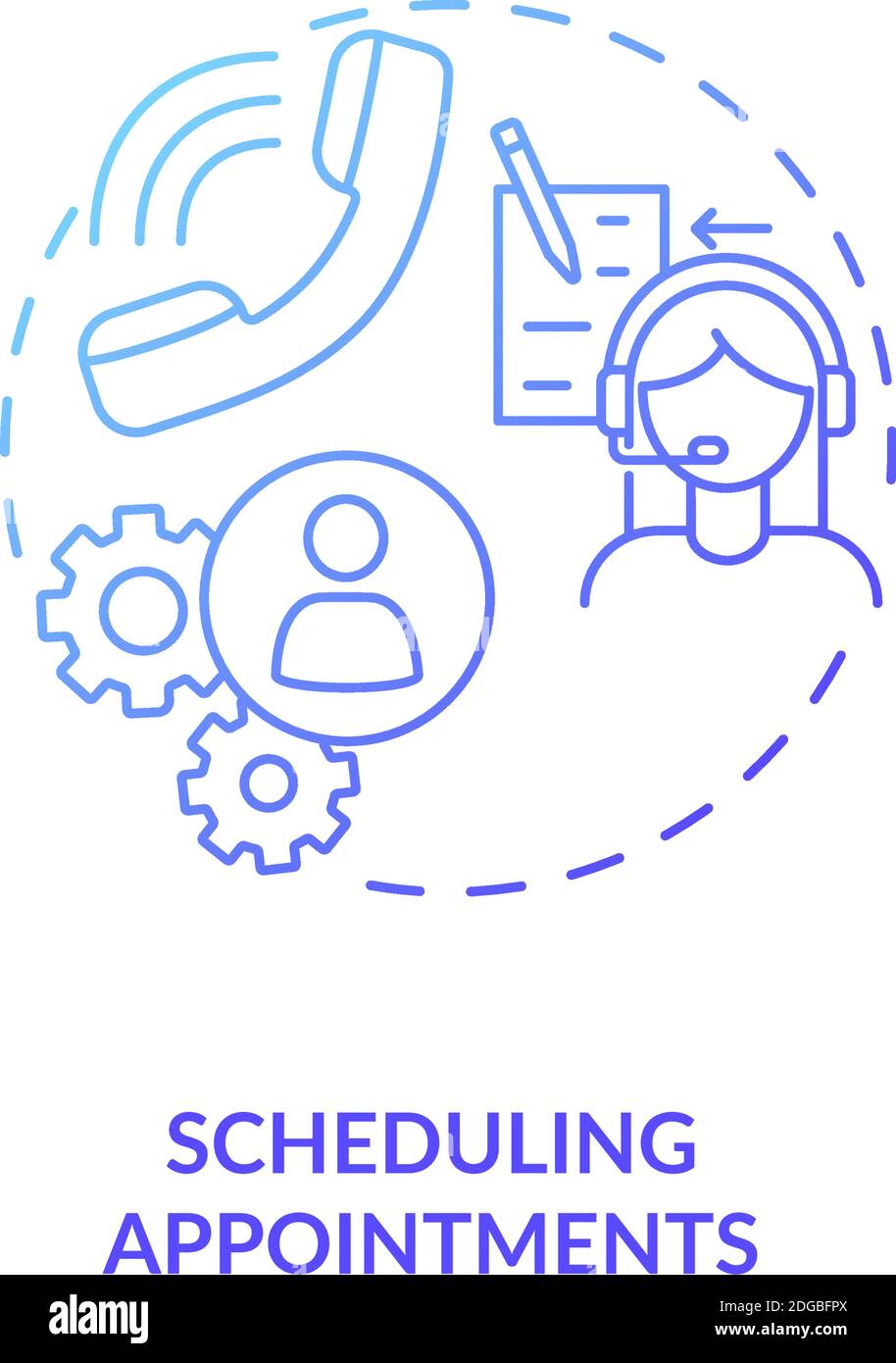Scheduling appointments blue gradient concept icon Stock Vector Image ... Scheduling appointments blue gradient concept icon Stock Vector Image ...