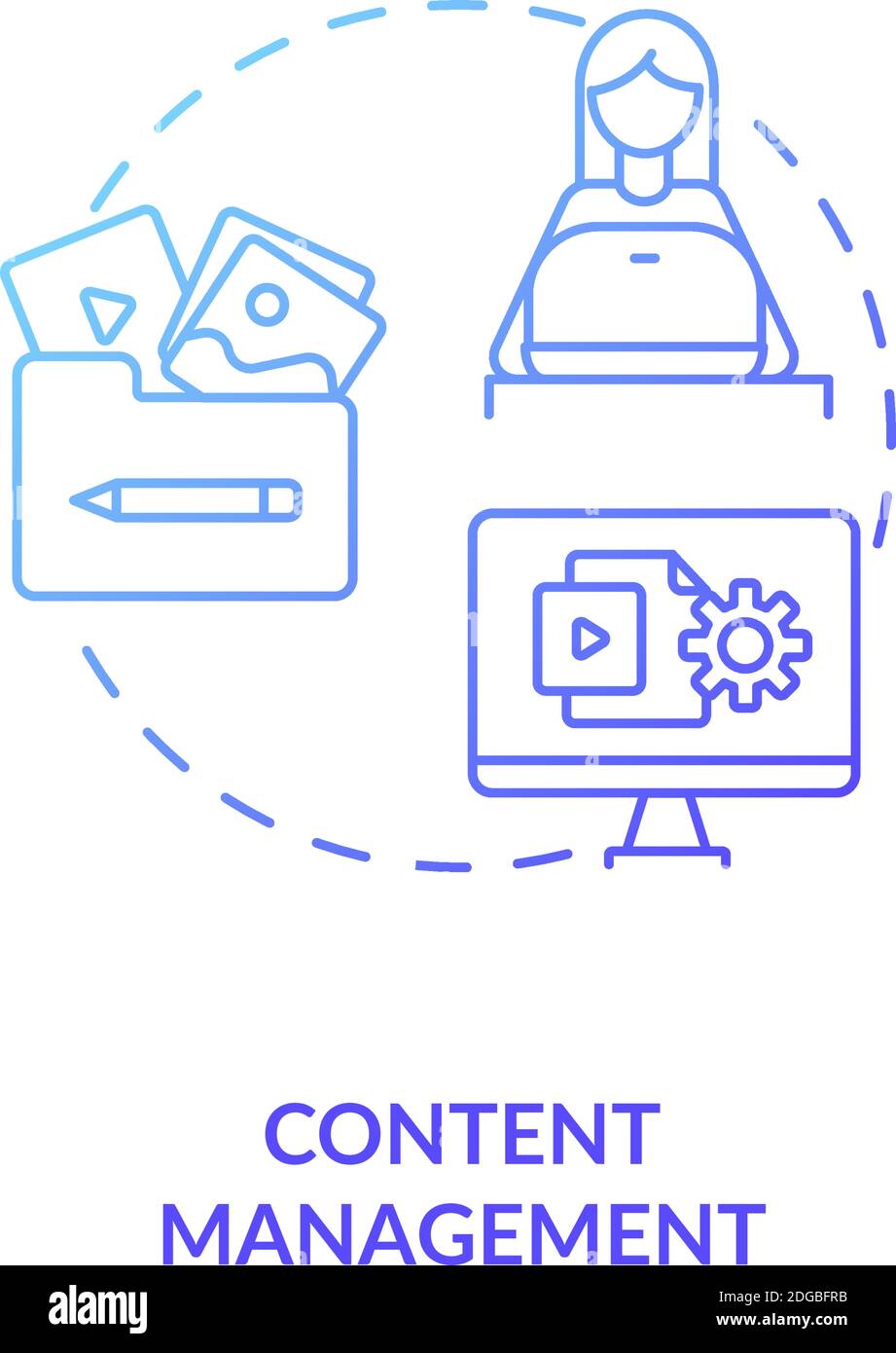 Navy media content service Stock Vector Images - Alamy