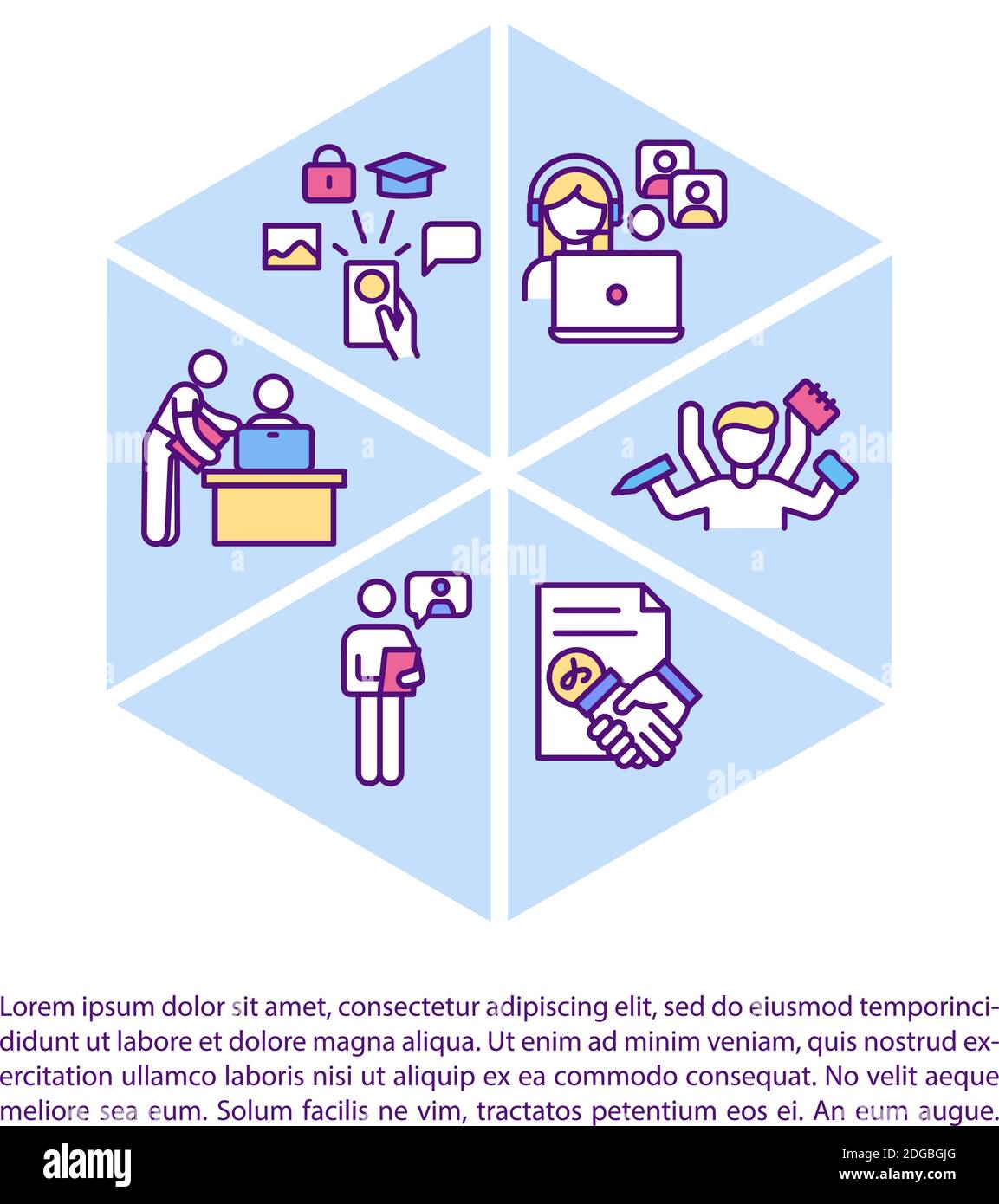 Working remotely concept icon with text Stock Vector Image & Art - Alamy