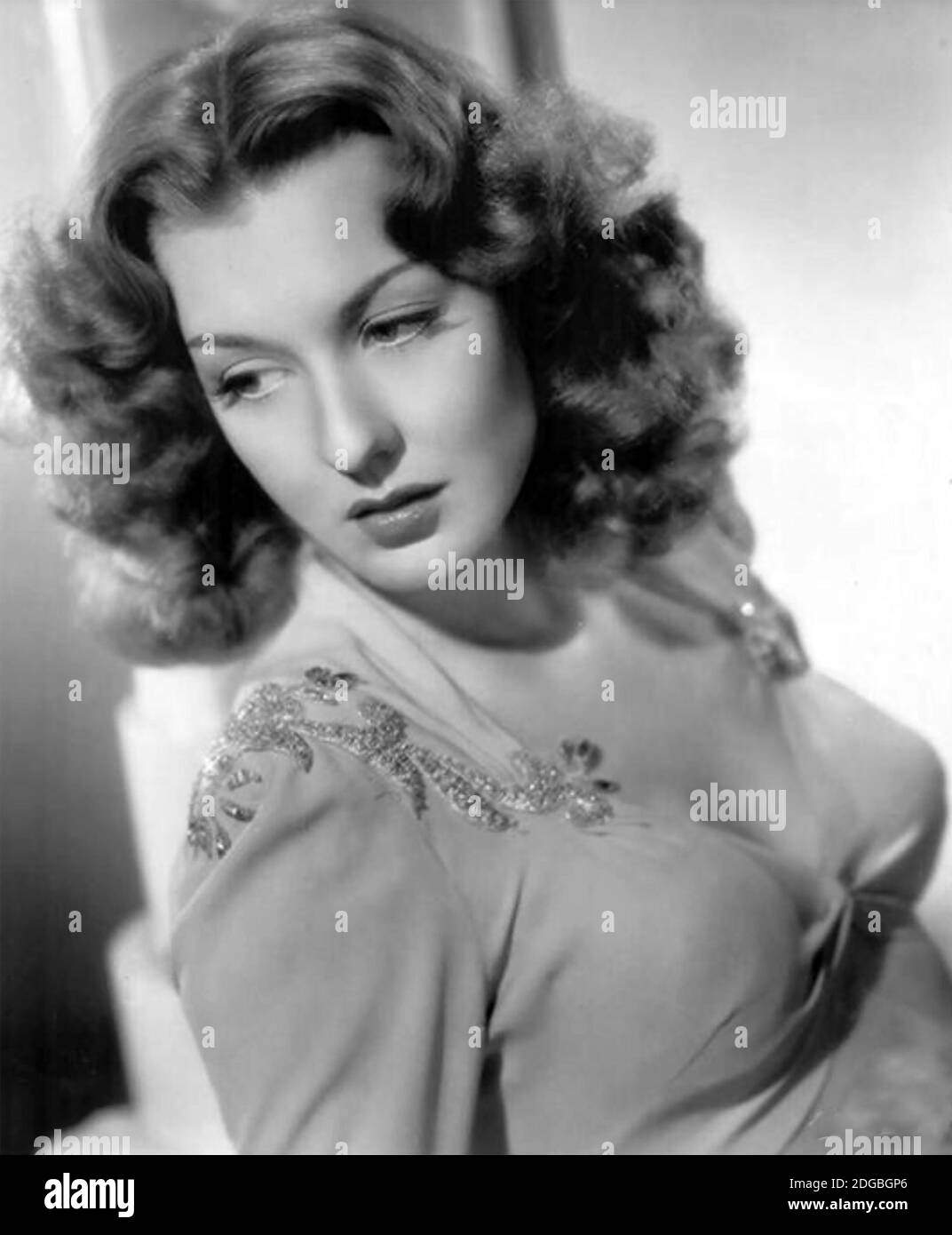 ANN SAVAGE (1921-2008) American film and TV actress about 1943 Stock ...