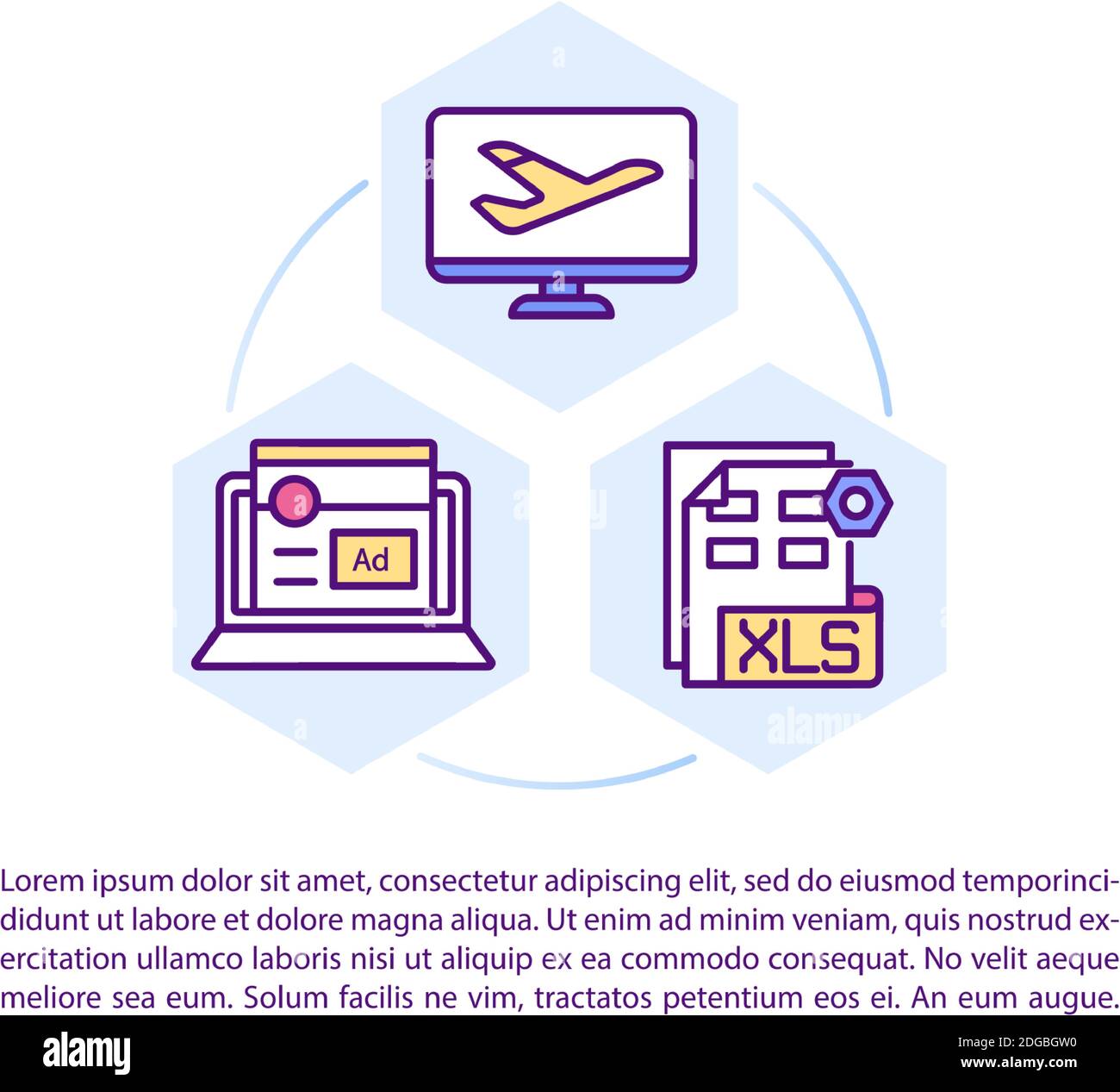 VA tasks concept icon with text Stock Vector Image & Art - Alamy