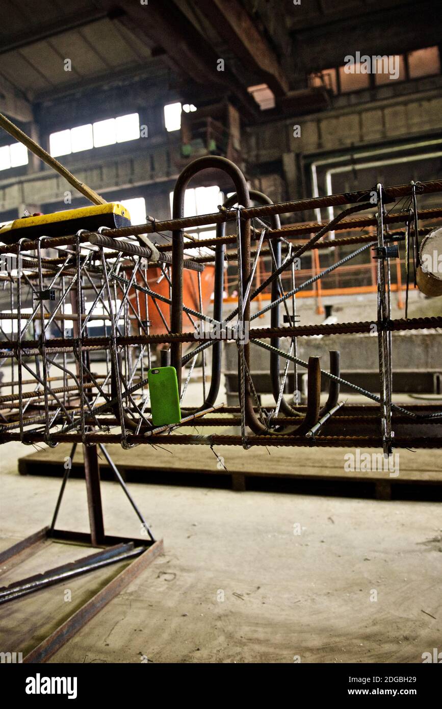 reinforcement for the production of reinforced concrete columns Stock ...