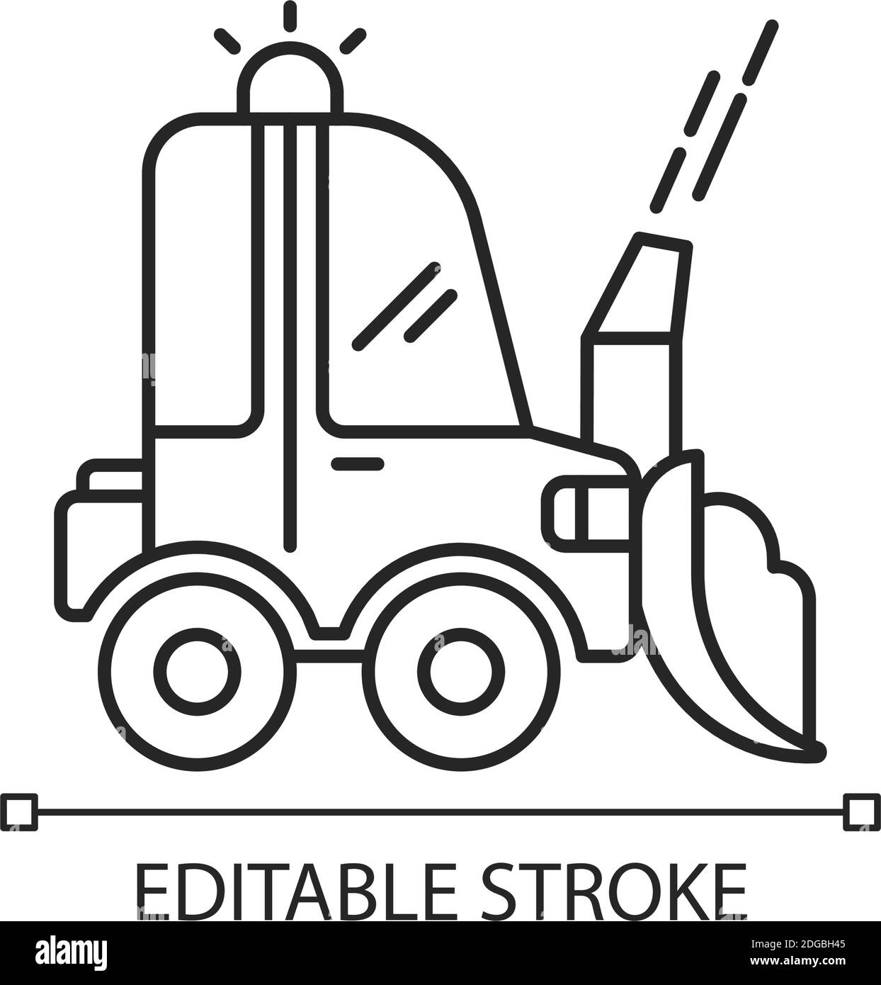 Snow blowing linear icon Stock Vector Image & Art - Alamy