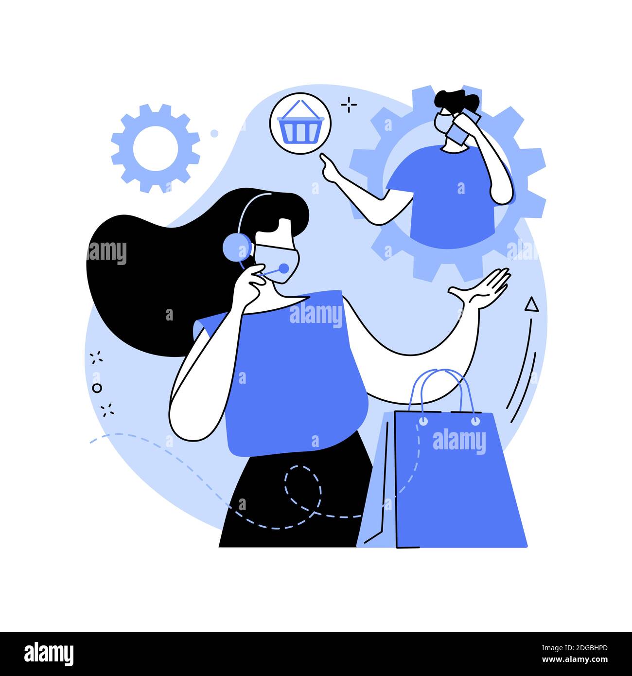 Call for load products abstract concept vector illustration Stock ...