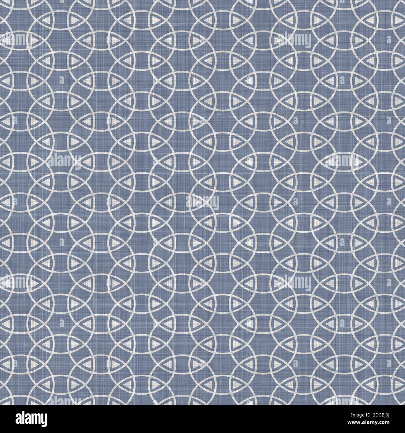 Seamless french farmhouse dotty linen pattern. Provence blue white ...