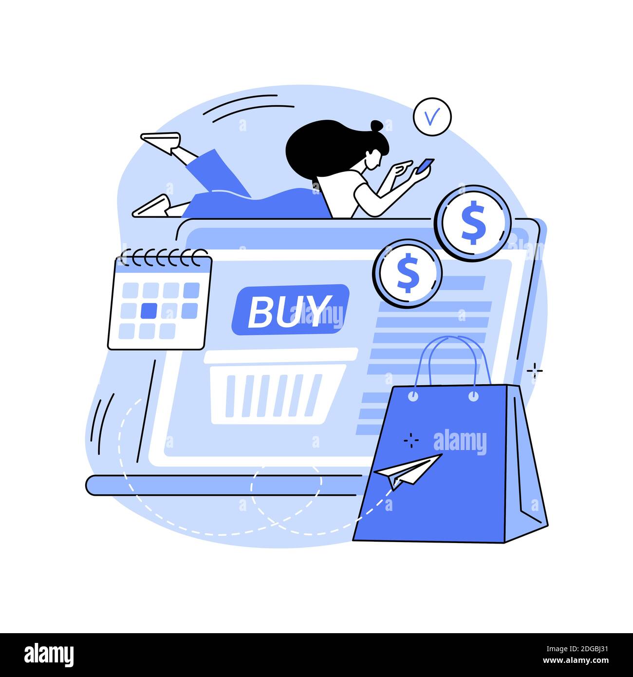 Order processing abstract concept vector illustration Stock Vector ...