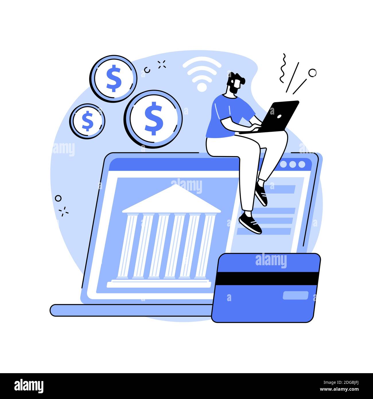Open banking platform abstract concept vector illustration Stock Vector ... Open banking platform abstract concept vector illustration Stock Vector ...