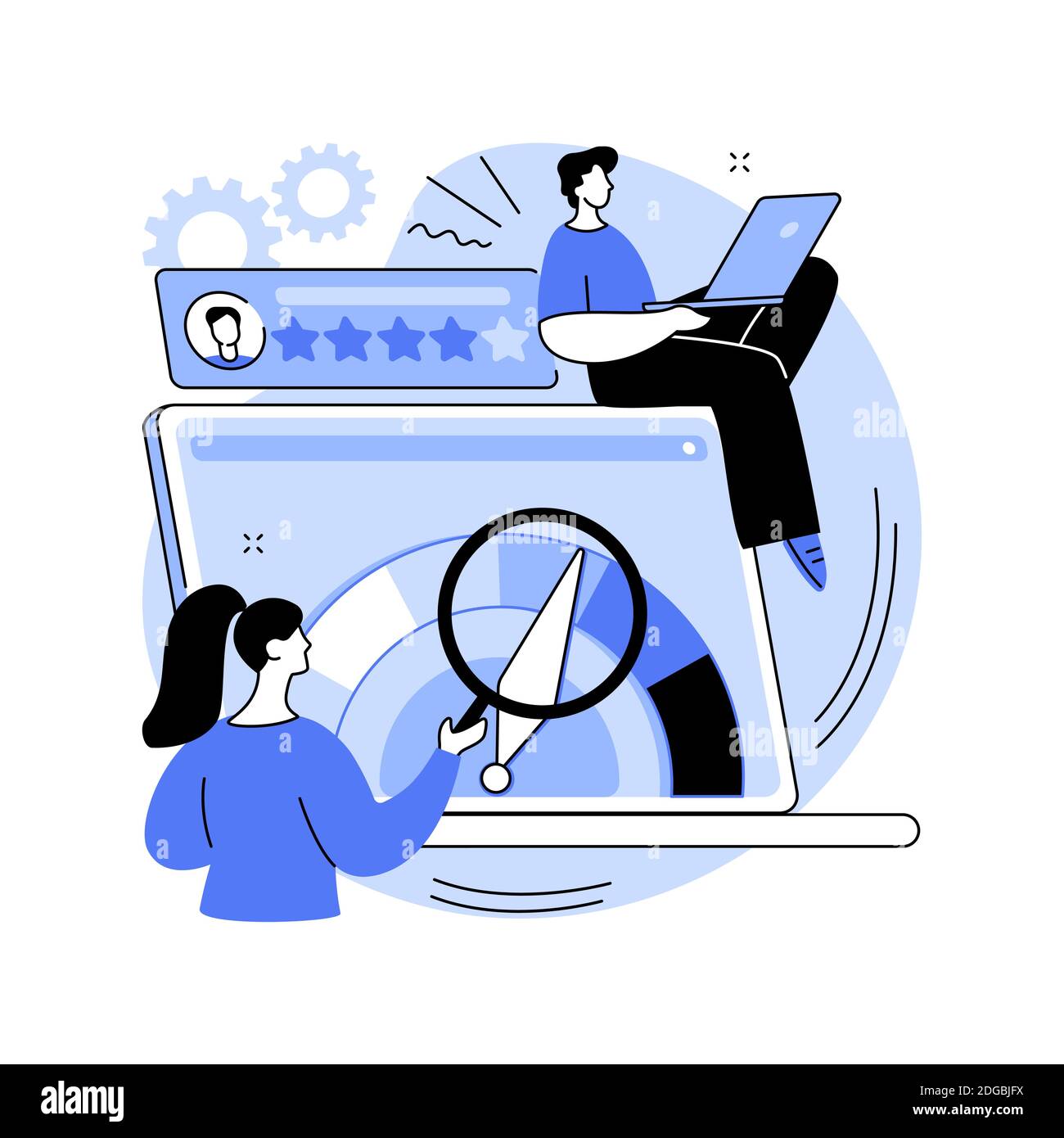 Credit rating abstract concept vector illustration Stock Vector Image ...