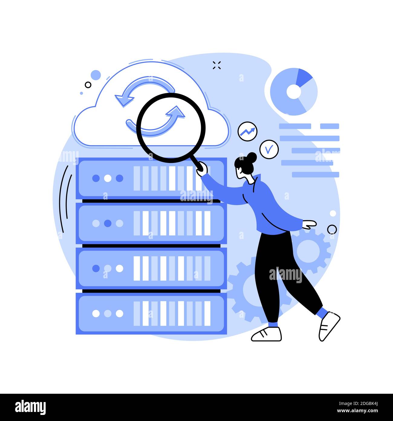 Big data analytics abstract concept vector illustration Stock Vector ...