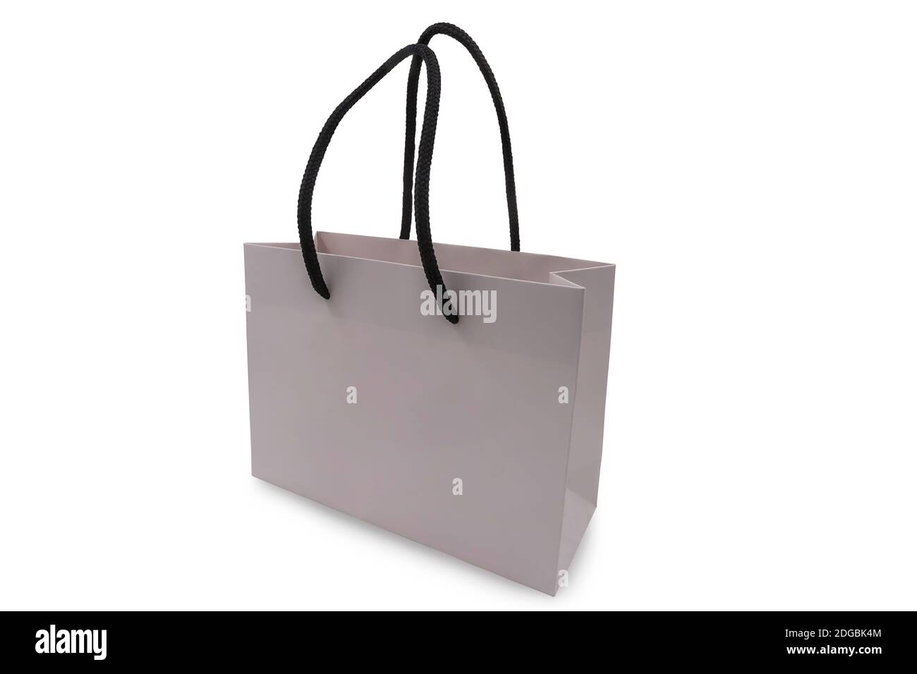empty shopping bag isolated on white background Stock Photo - Alamy