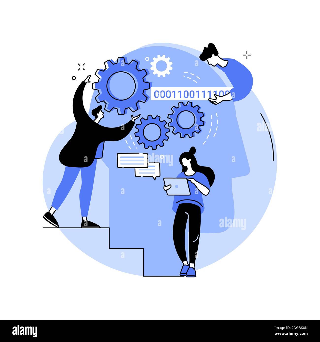 Artificial intelligence abstract concept vector illustration Stock ...