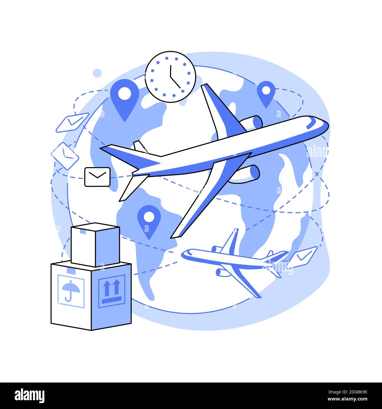 Express delivery service abstract concept vector illustration Stock ...