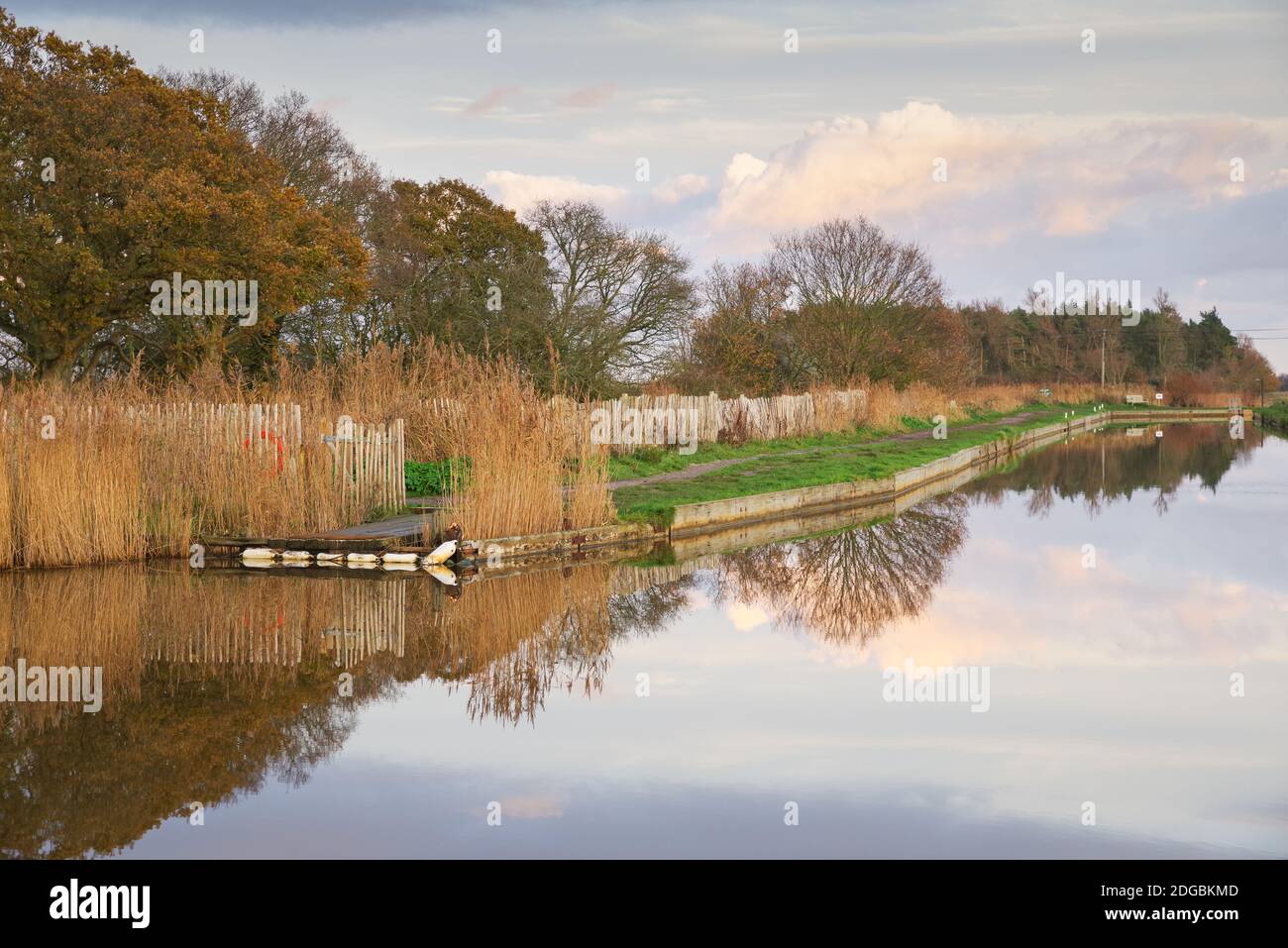 Stunning Horsey Mere at dusk - Norfolk, UK Stock Photo - Alamy