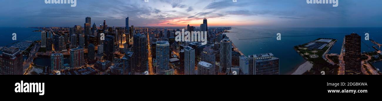 Aerial view of chicago hi-res stock photography and images - Alamy