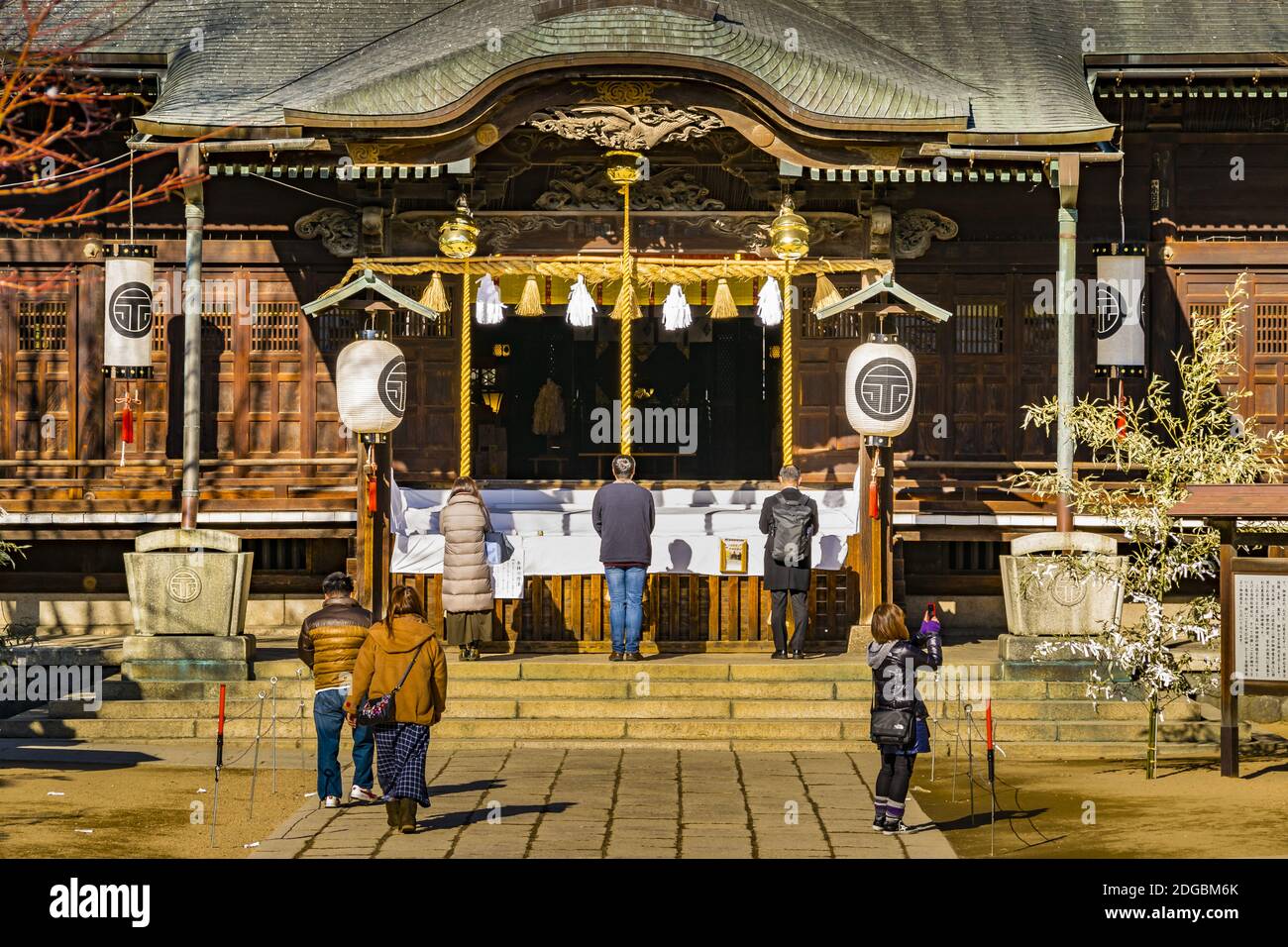 Urban Shintoism Temple, Matsumoto, Japan Stock Photo - Alamy