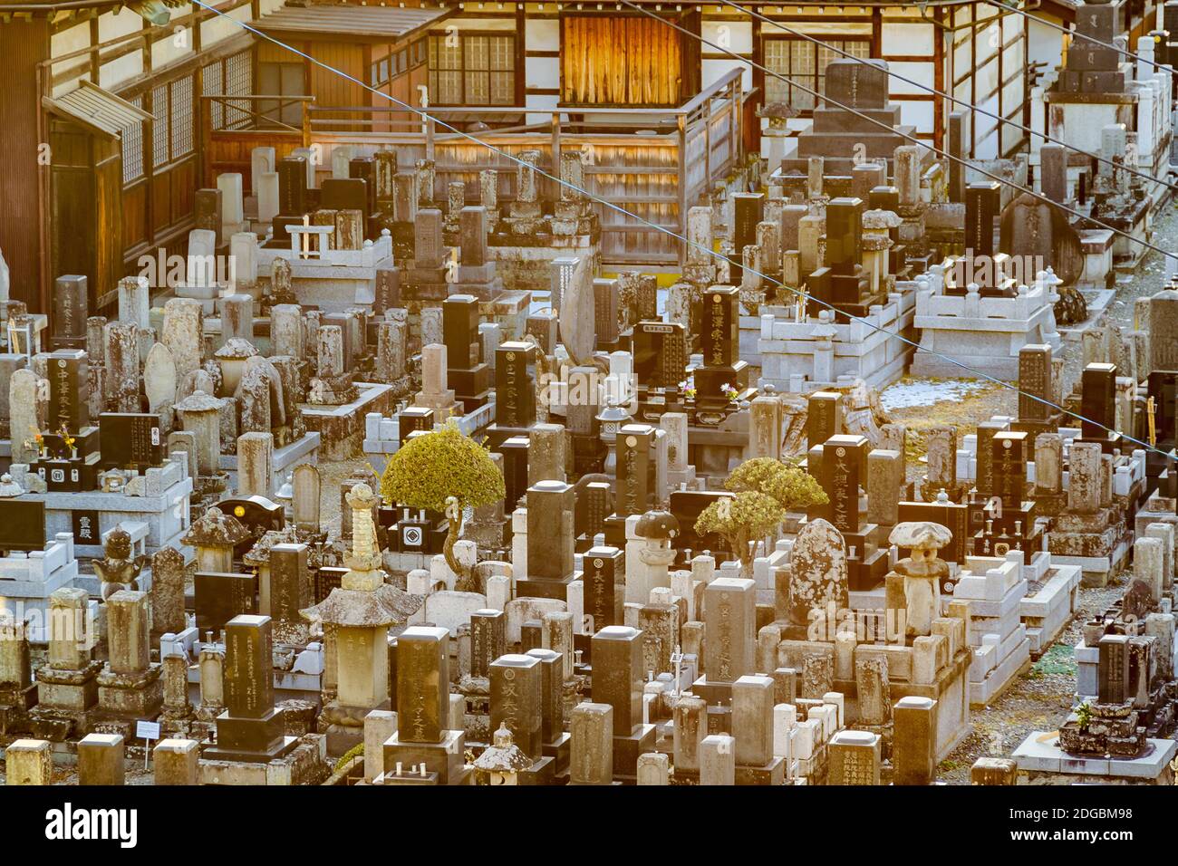 Small Cemetery, Matsumoto, Japan Stock Photo - Alamy