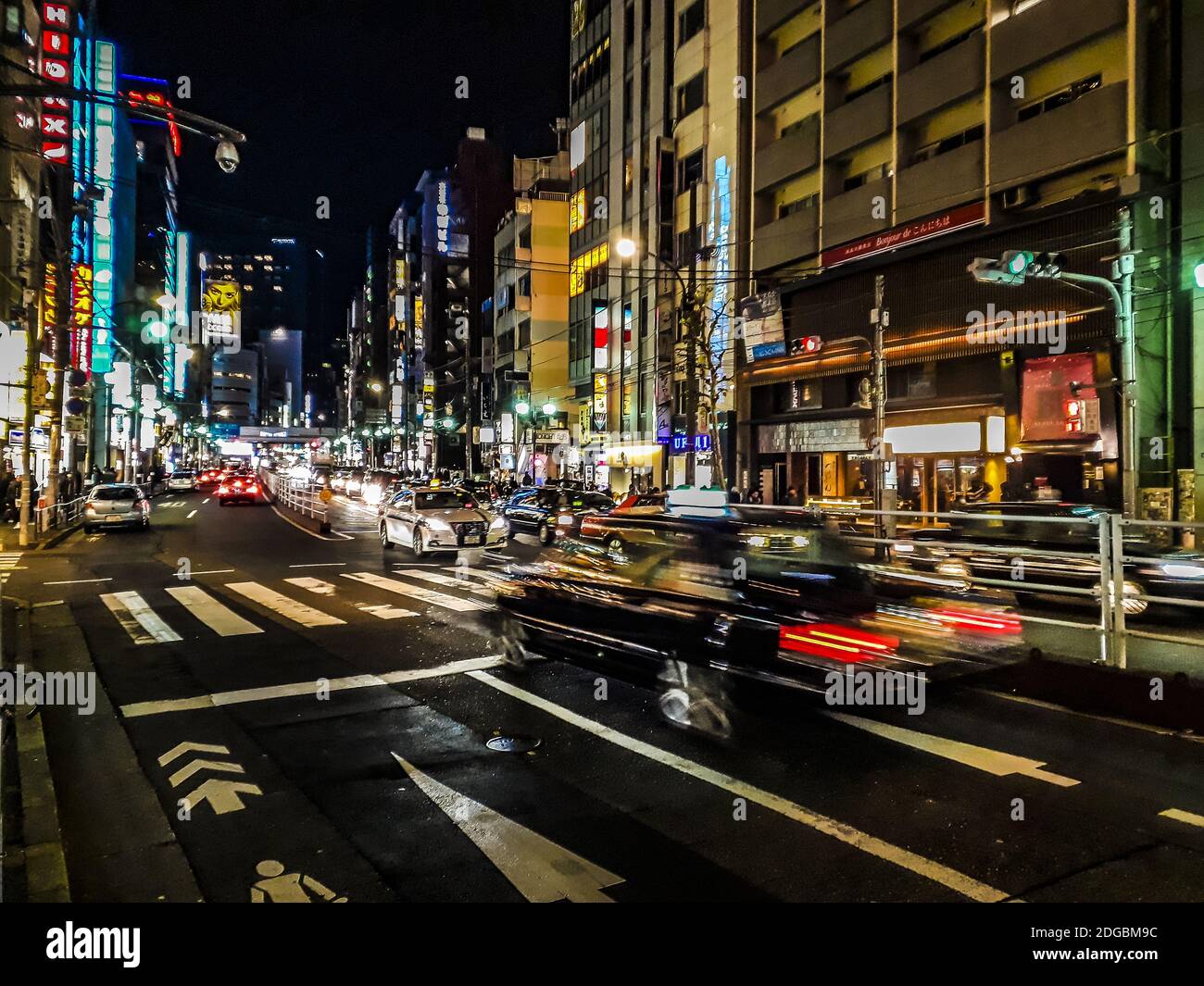 Osaka Urban Night Street Scene, Japan Stock Photo - Alamy
