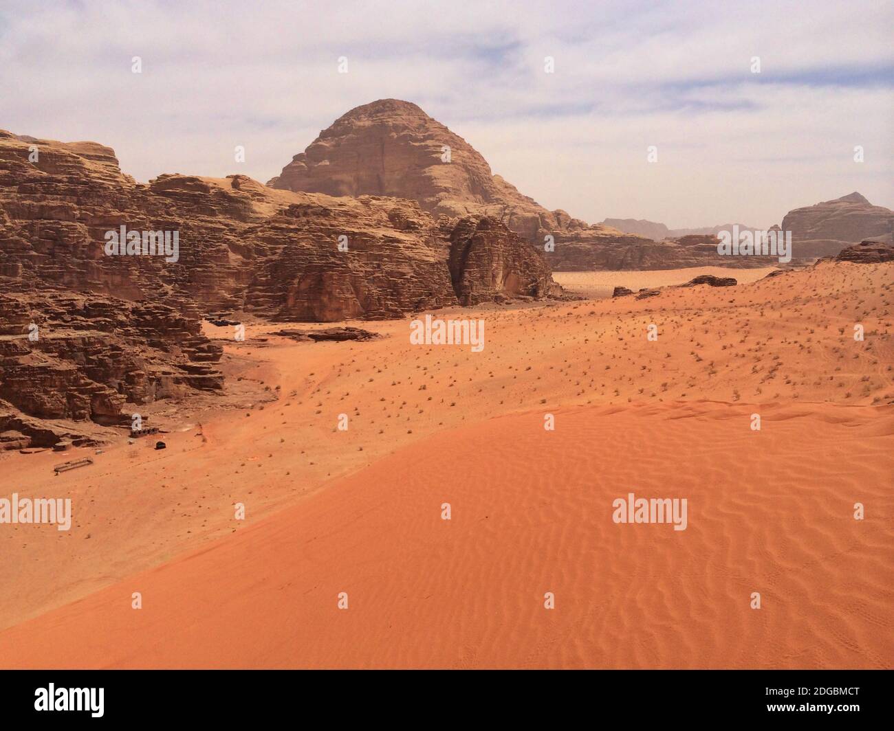 Desert landscape, Wadi Rum, Aqaba, Jordan Stock Photo - Alamy