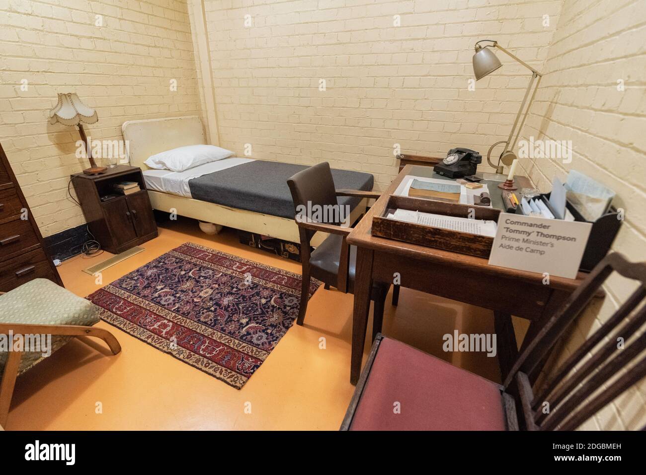 Churchill war rooms interior hi-res stock photography and images - Alamy