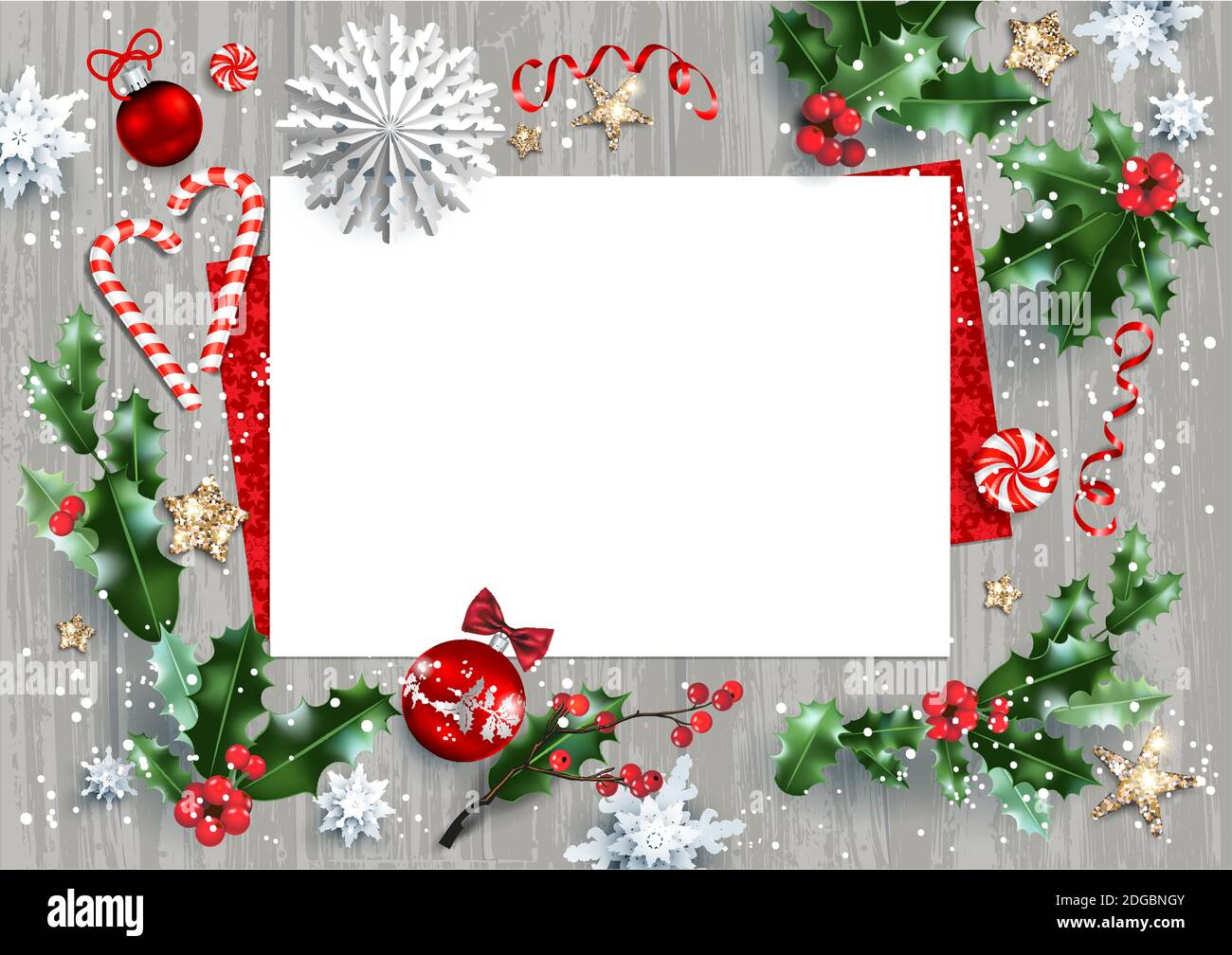 Holly branches hi-res stock photography and images - Alamy