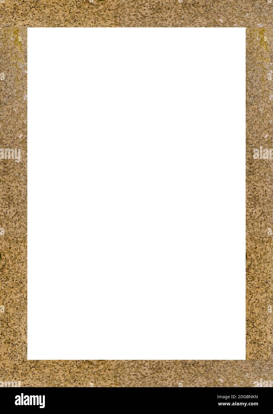 White Frame with Decorated Borders Stock Photo - Alamy