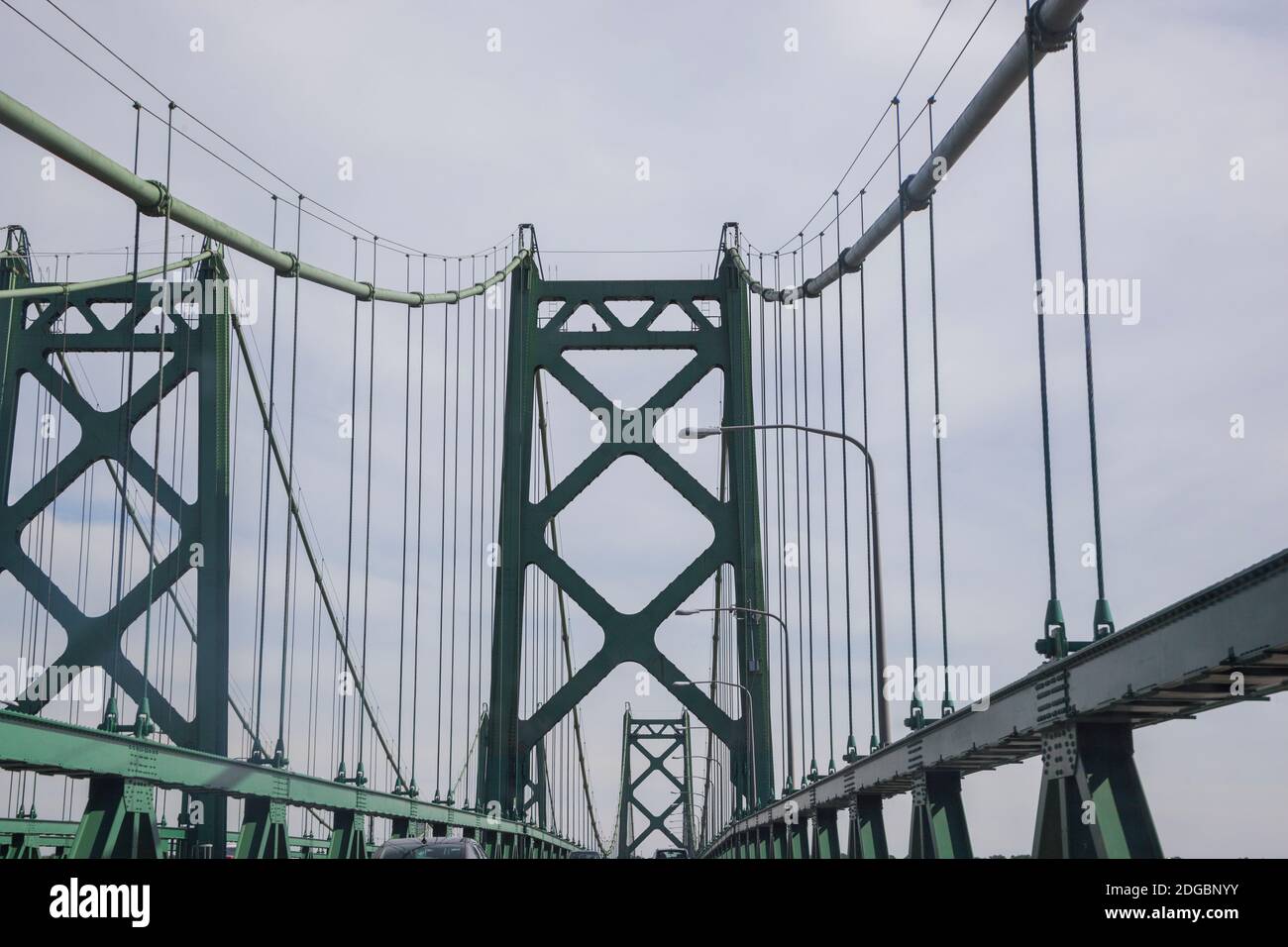 Interstate 74 Bridge spanning the Mississippi River, between Bettendorf ...